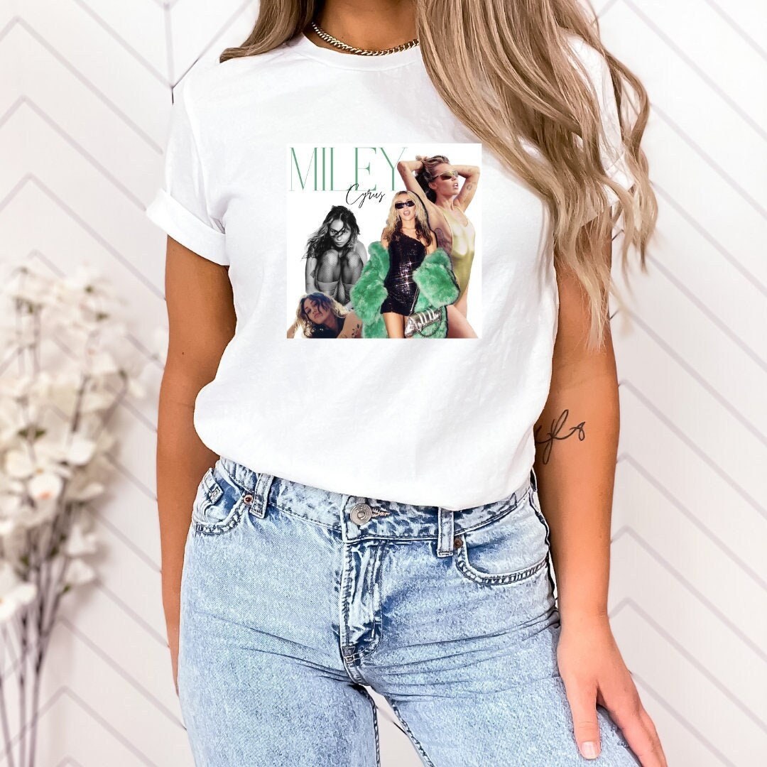 Miley Cyrus T Shirt Celebrity T Shirt Singer T Shirt Etsy