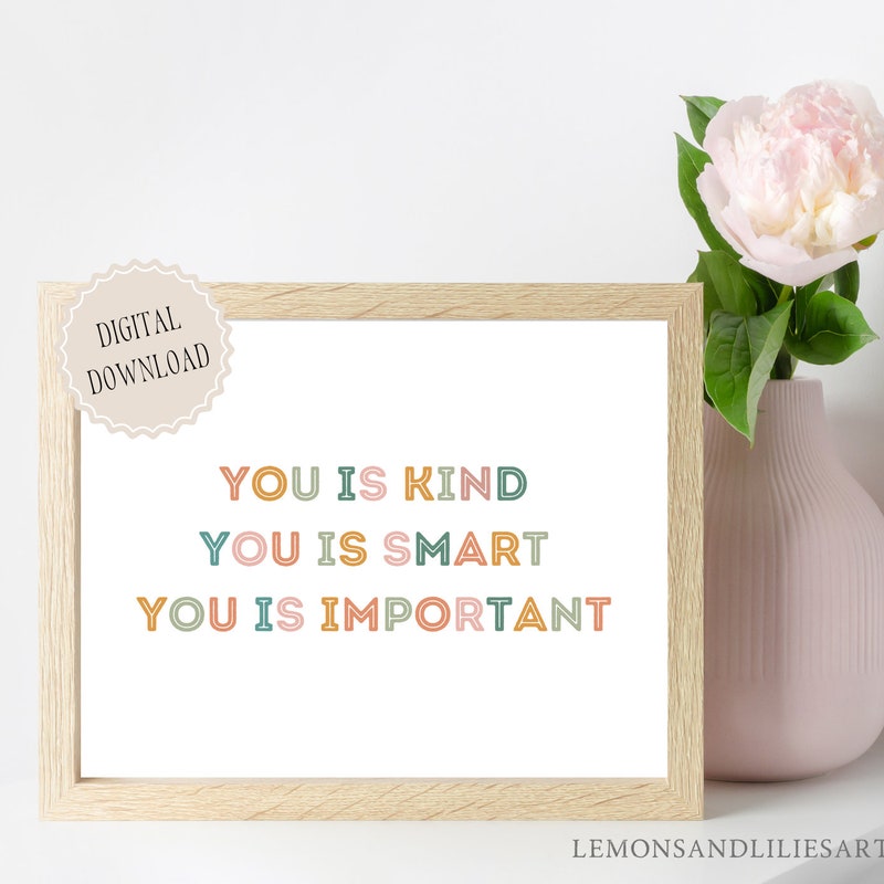 You is Kind You is Smart - Etsy