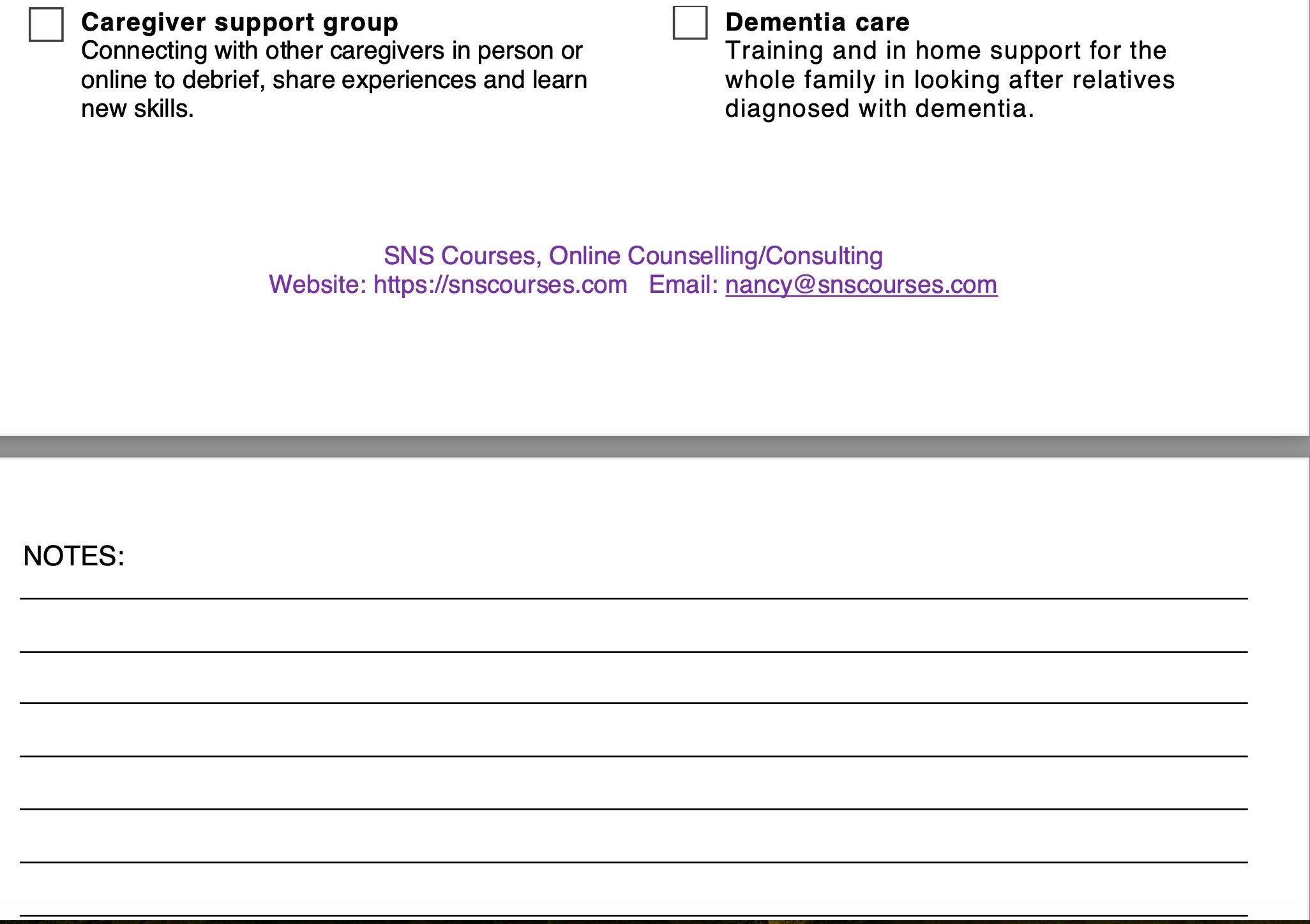 Home Help Checklist for Seniors That Can Be Used by Care Givers/service ...