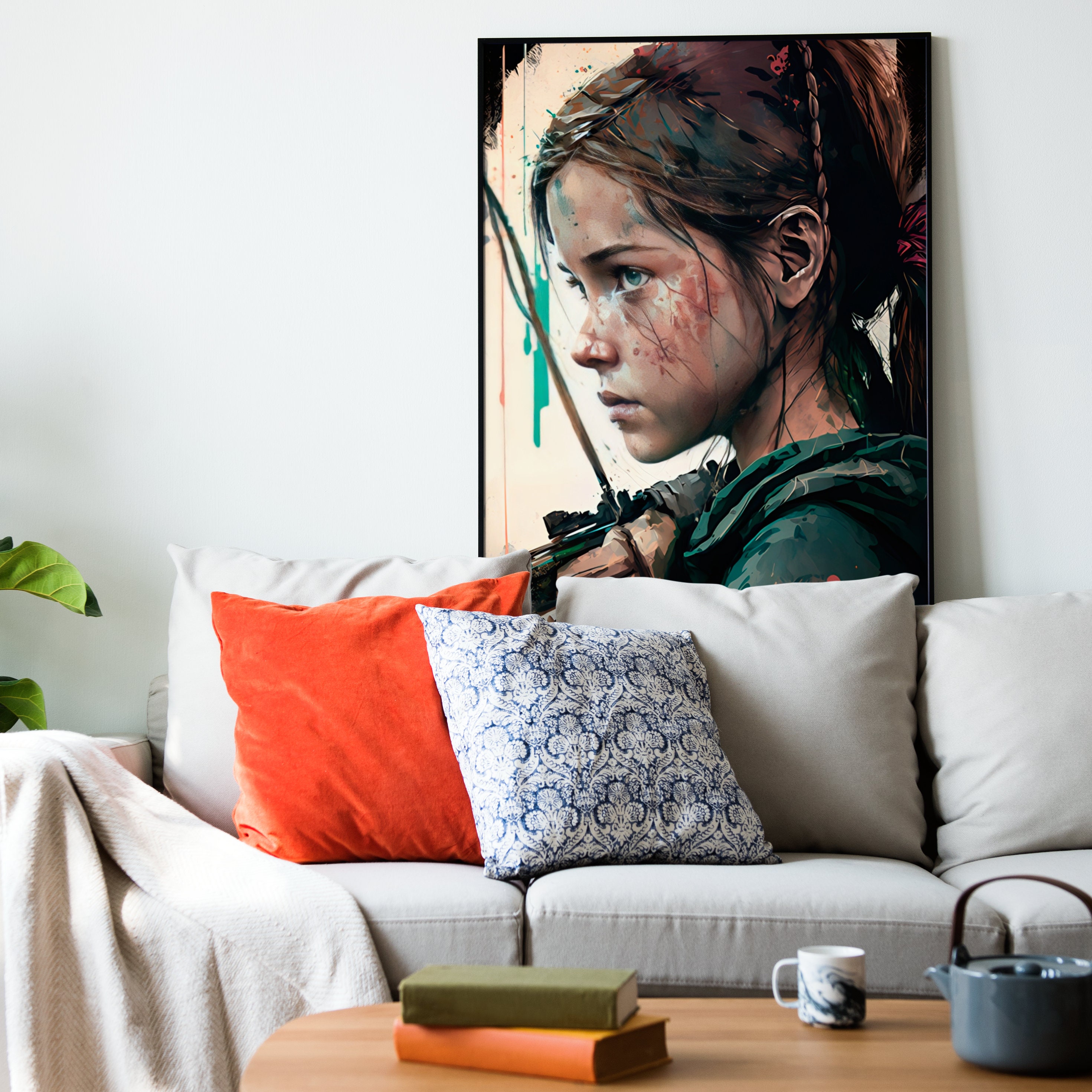 The Last of Us Inspired - Ellie Painting - Digital Print - Etsy