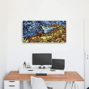 Defender Abstract Arcade Art, Retro 80s & 90s Video Pixel Wall Decor ...