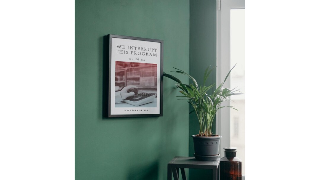 Scarlet Witch Wanda Print, Modern Design for Home, Wandavision Art ...