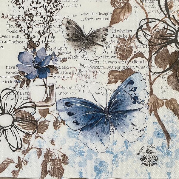 Decoupage Butterfly - Etsy