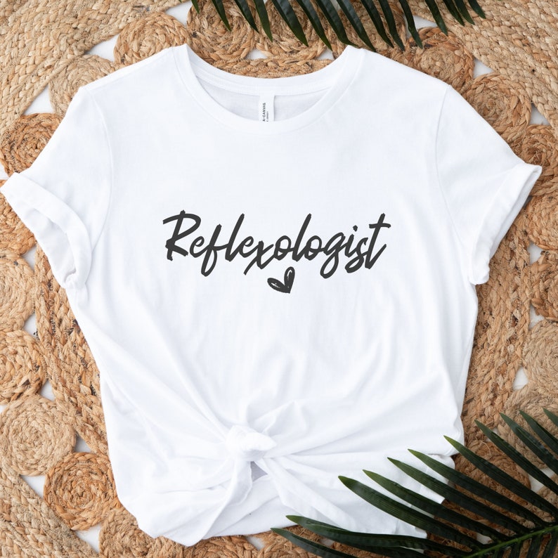 Reflexologist Shirt With Heart Reflexology Gift Holistic Healing Tee ...
