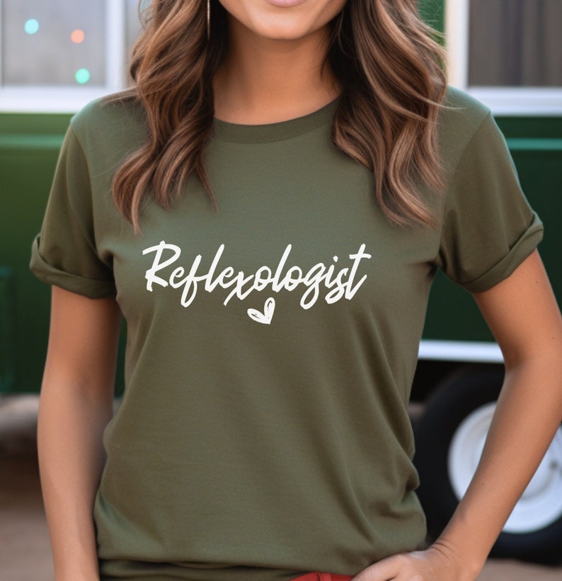 Reflexologist Shirt With Heart Reflexology Gift Holistic Healing Tee ...