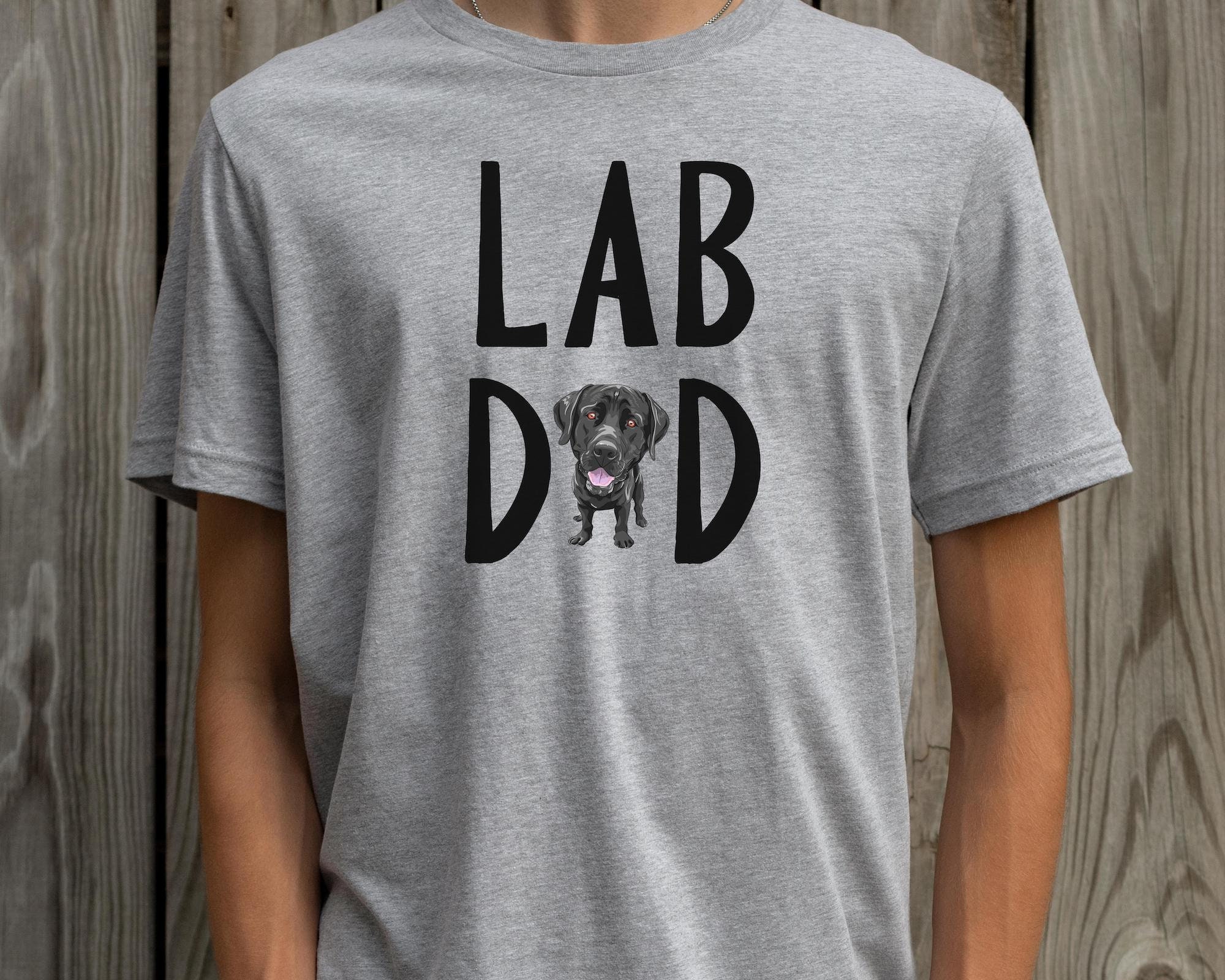 LAB DAD T-shirt, Black Labrador Retriever Shirt, Father's Day Tee, Gift ...