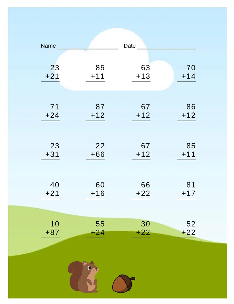 Addition & Subtraction - Etsy