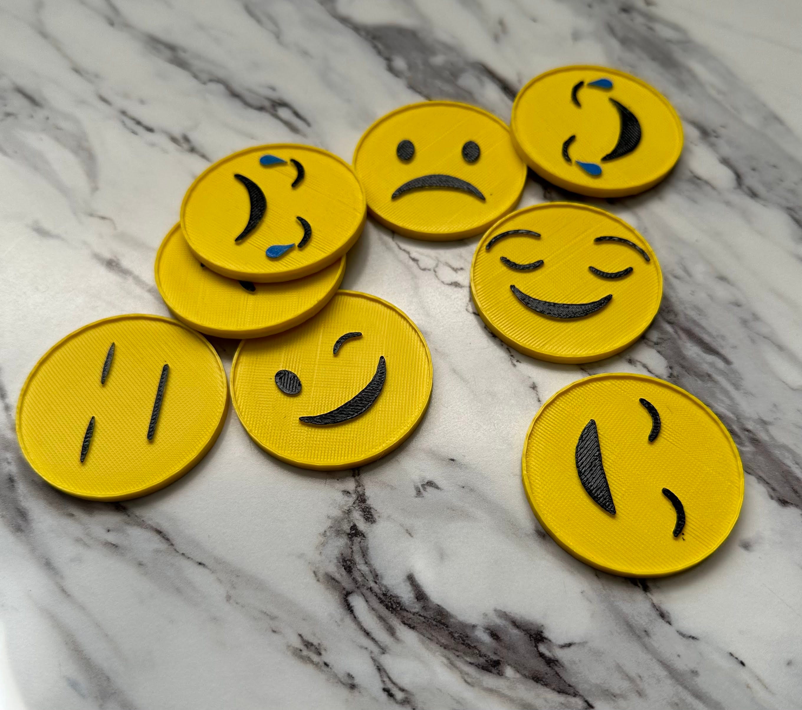 Emoji Reaction Tokens With Stand!! - Etsy