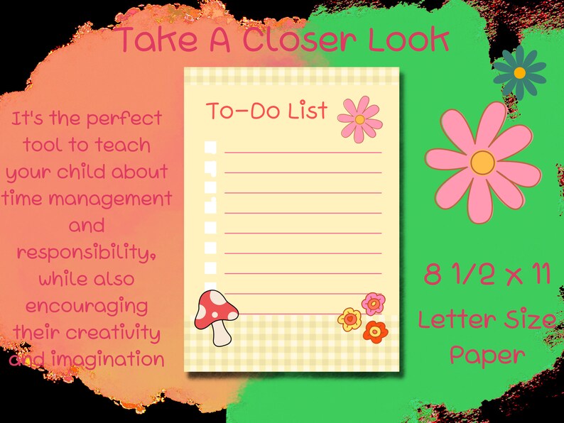 Plan Your Child's Day With Our Kid-friendly Weekly/daily Planner - Etsy