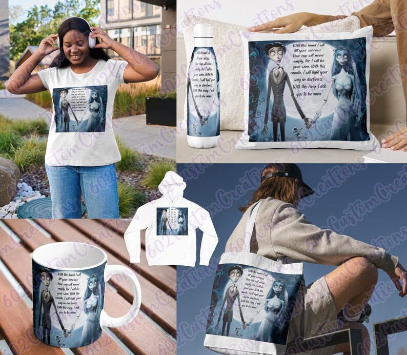 Corpse Bride Tumbler Wrap PNG | Digital Download - Etsy