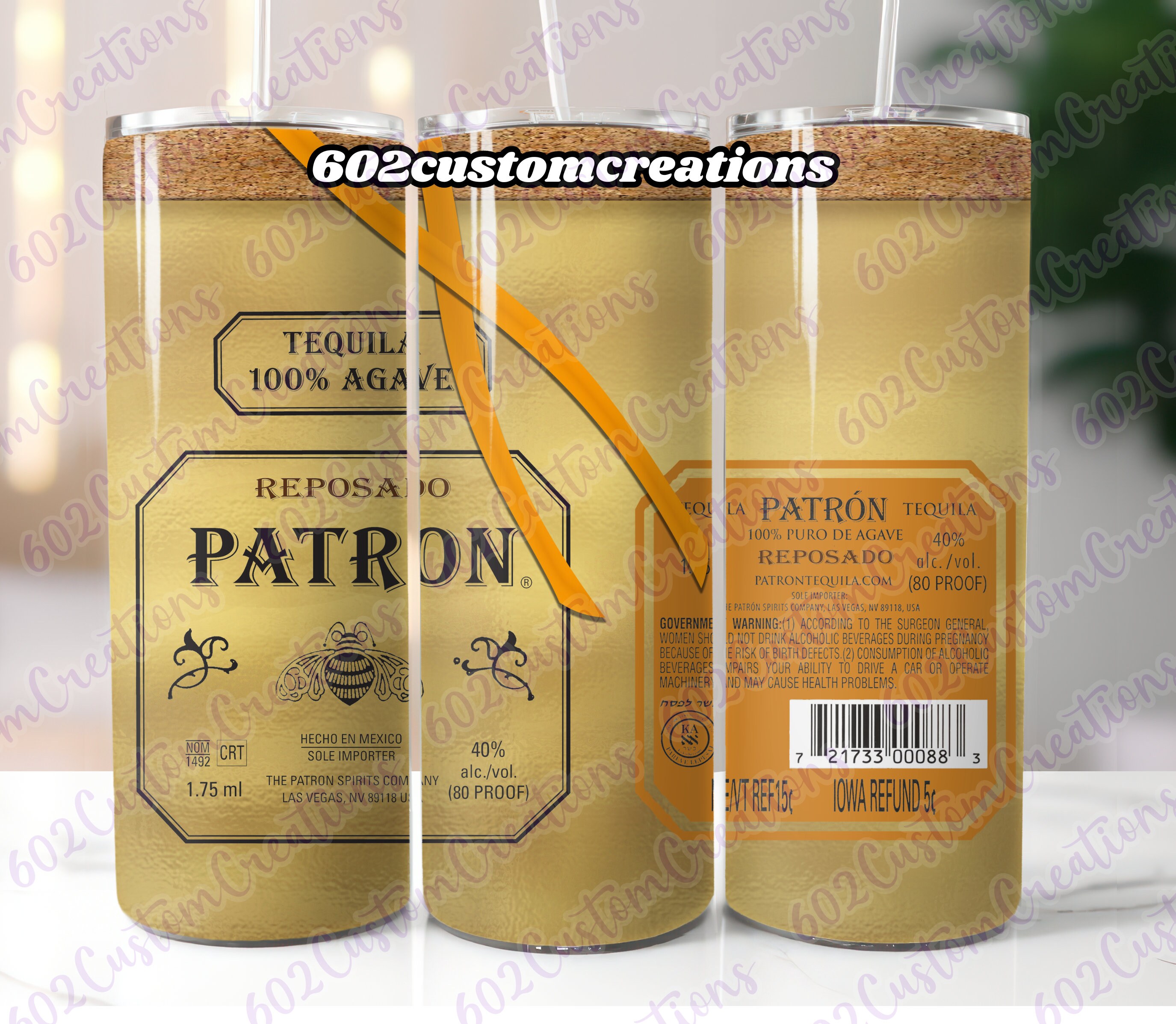 PATRON PNG Tumbler Wrap | 20oz Skinny | Instant Download - Etsy