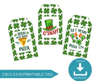Lucky to Have You, Printable Gift Tag, St. Patrick's Day Tag, Shamrock ...