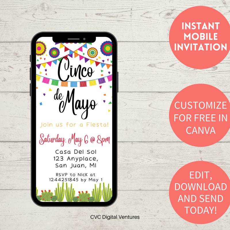 Cinco De Mayo Invite - Etsy
