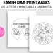Earth Day Printables Preschool, Printable Spinner Wheel Activity, Earth ...
