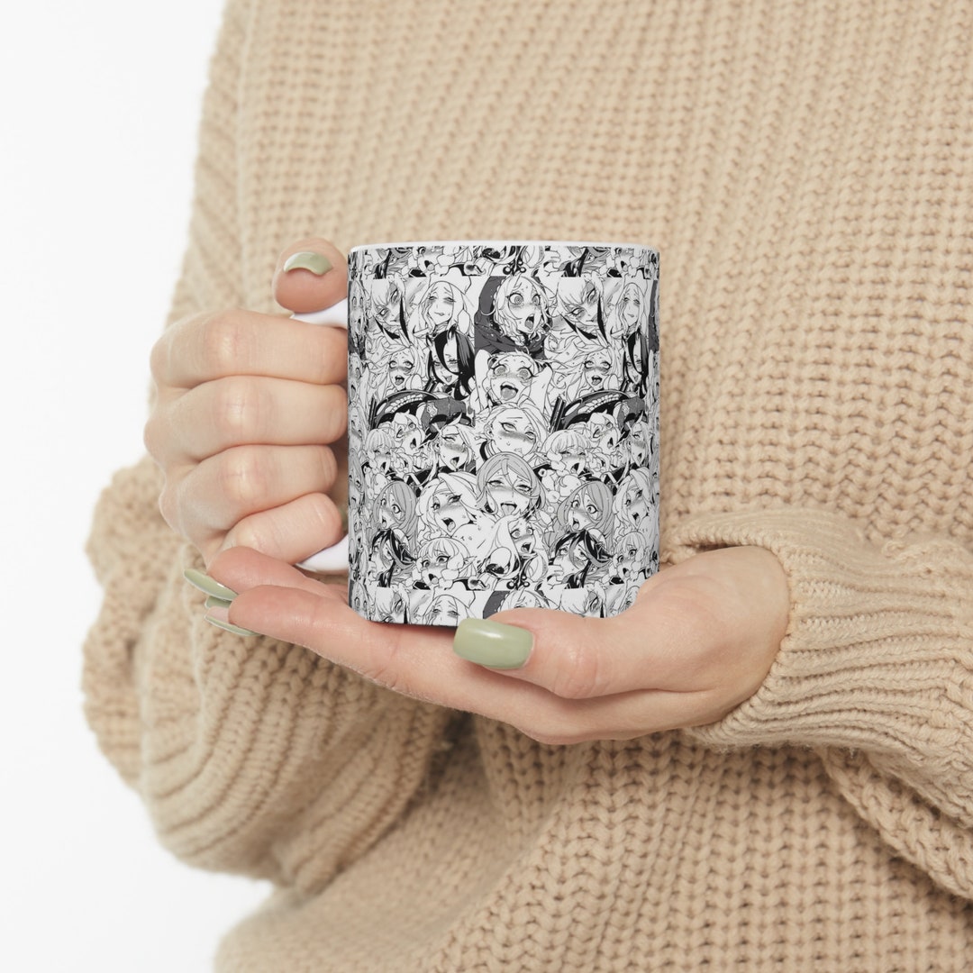All Over Ahegao Mug 11 Oz Ahegao Print Mug - Etsy