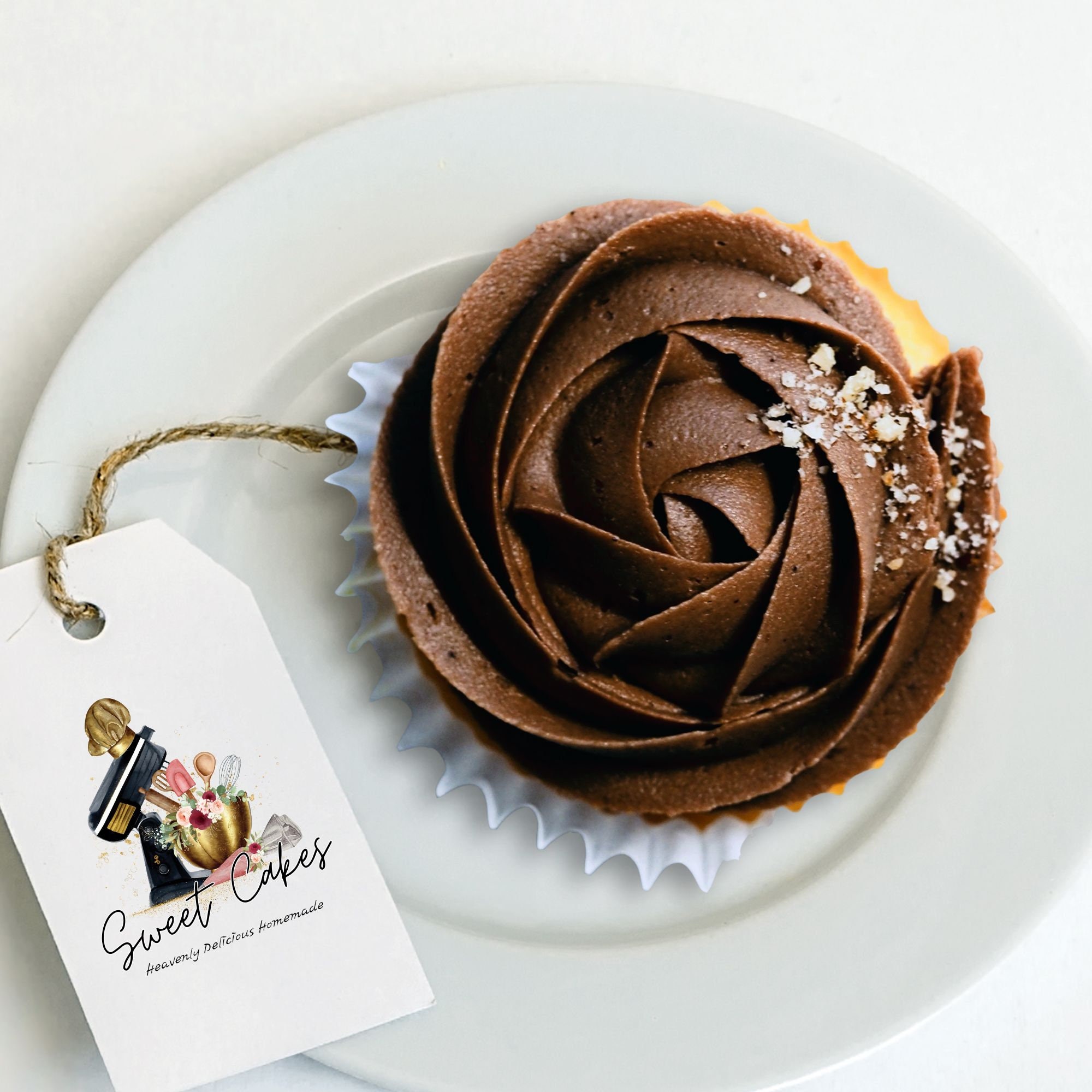 Editable Watercolor Baking Logo for Home Bakers DIY Bakery Logo for ...