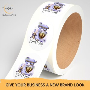 Editable Watercolor Baking Logo for Home Bakers DIY Bakery Business ...