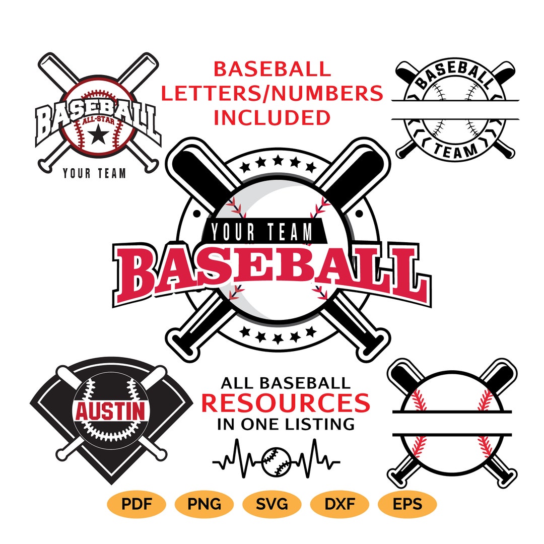 Baseball SVG Bundle Baseball Team Shirt SVG Baseball Monogram SVG ...