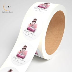 Editable Crafts Business Logo Watercolor Crafter Girl Logo Premade ...