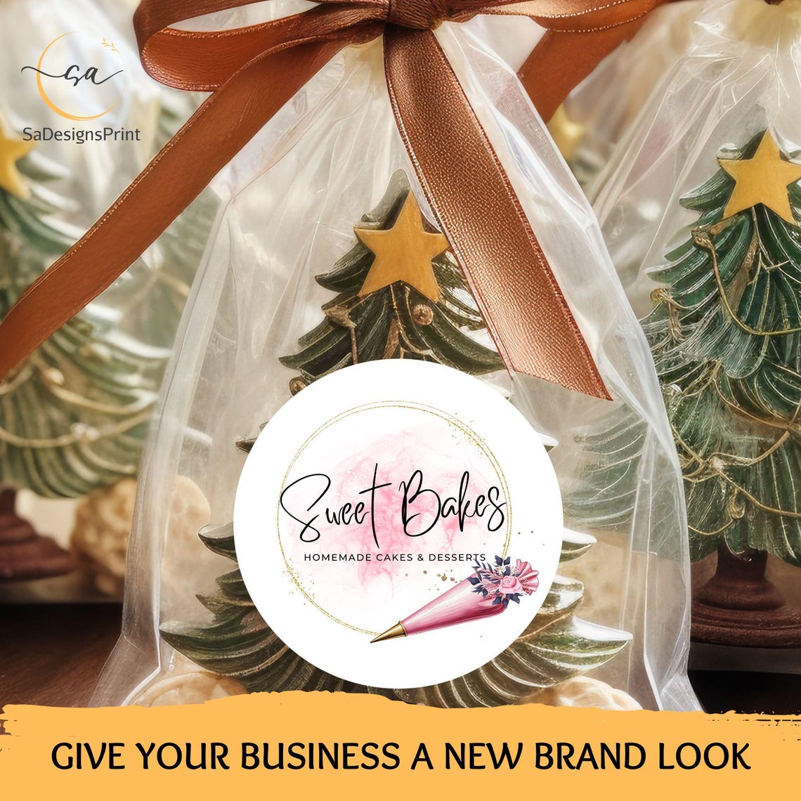 Editable Watercolor Bakery Logo Home Bakers Logo DIY Bakery Logo for ...