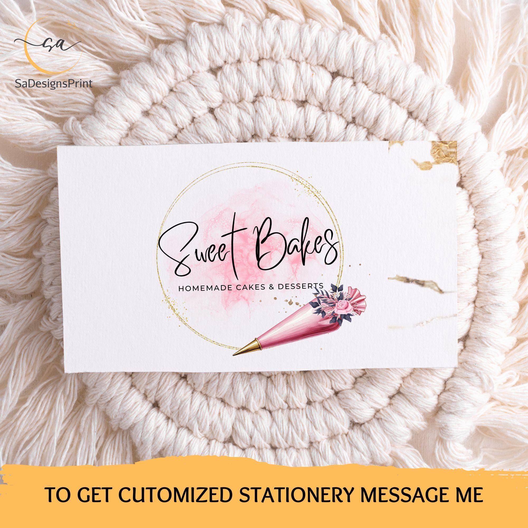 Editable Watercolor Baking Logo Home Bakers Logo Bakery Business Logo ...