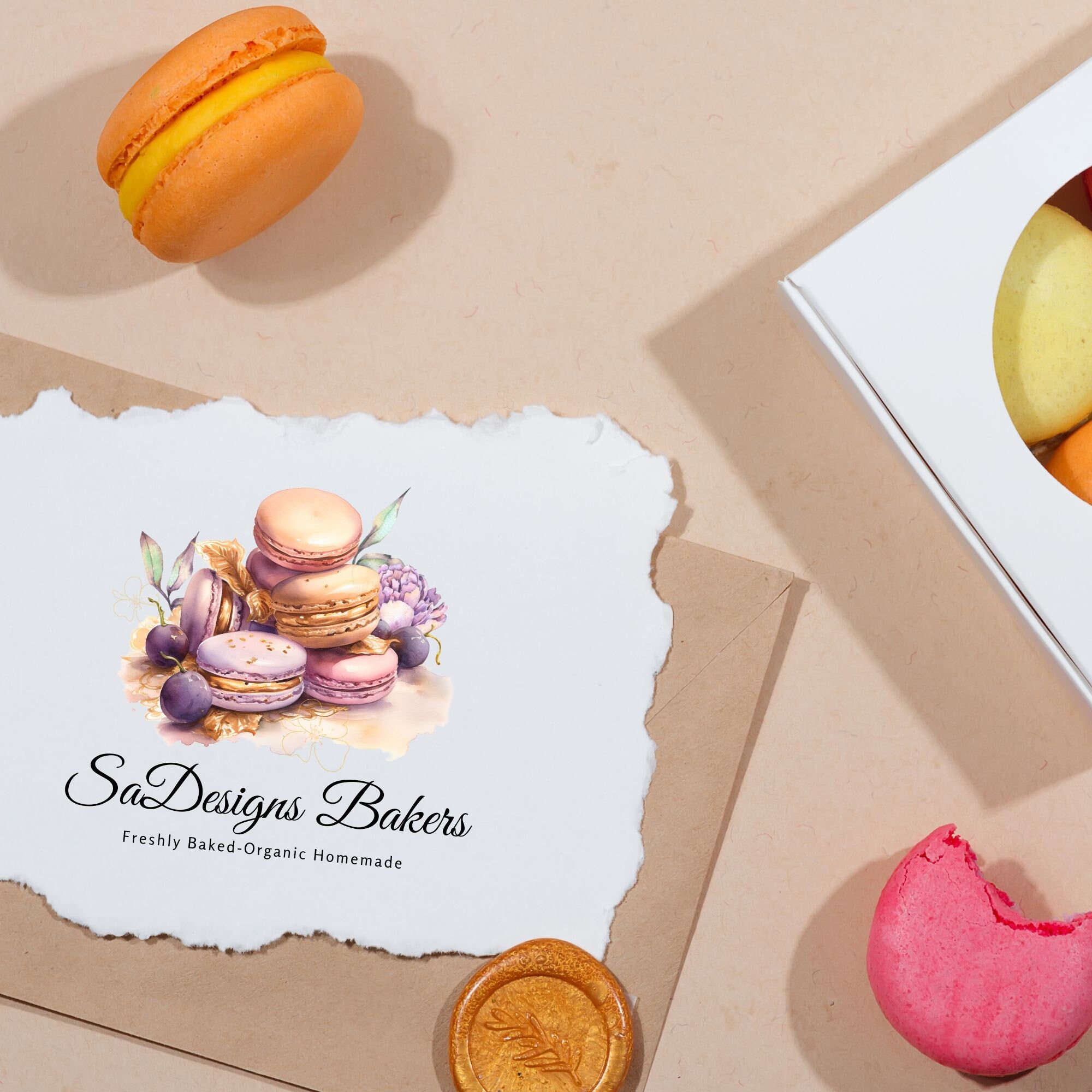 Editable Watercolor Baking Logo for Home Bakers DIY Bakery Logo for ...