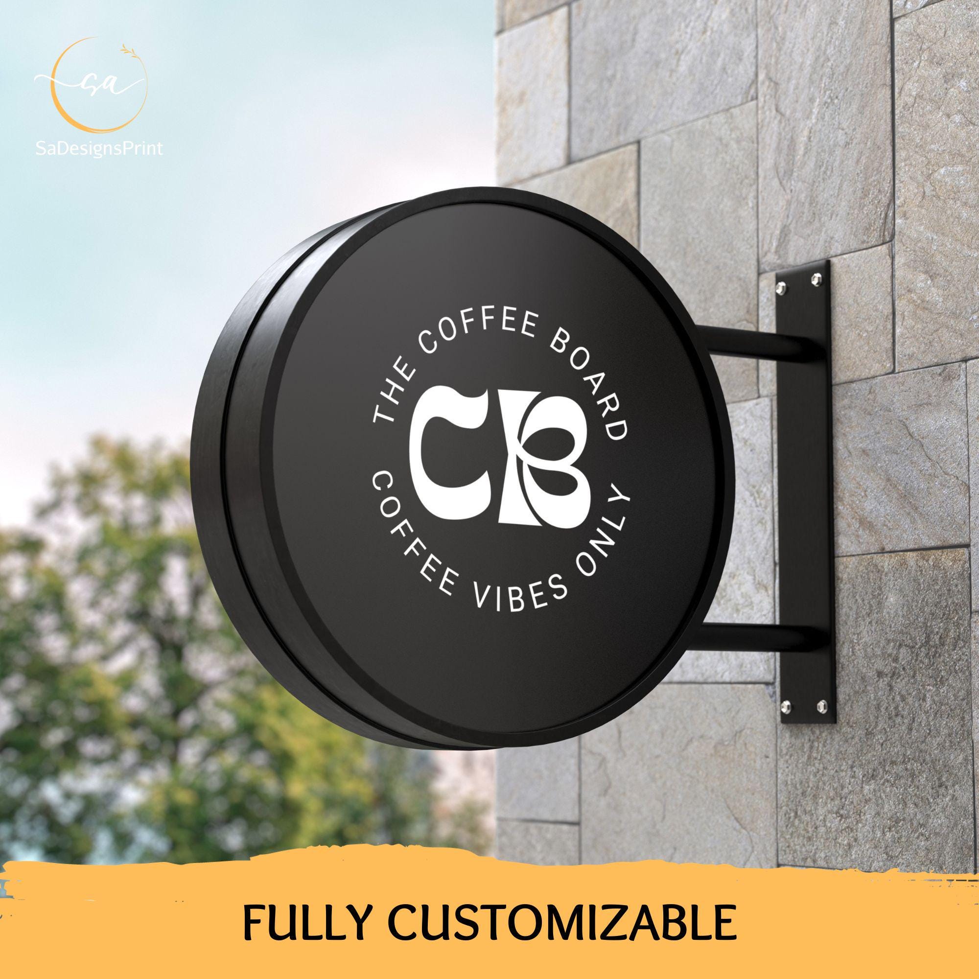 Editable Coffee Shop Logo Modern Retro Cafe Branding Kit Cafe Logo ...