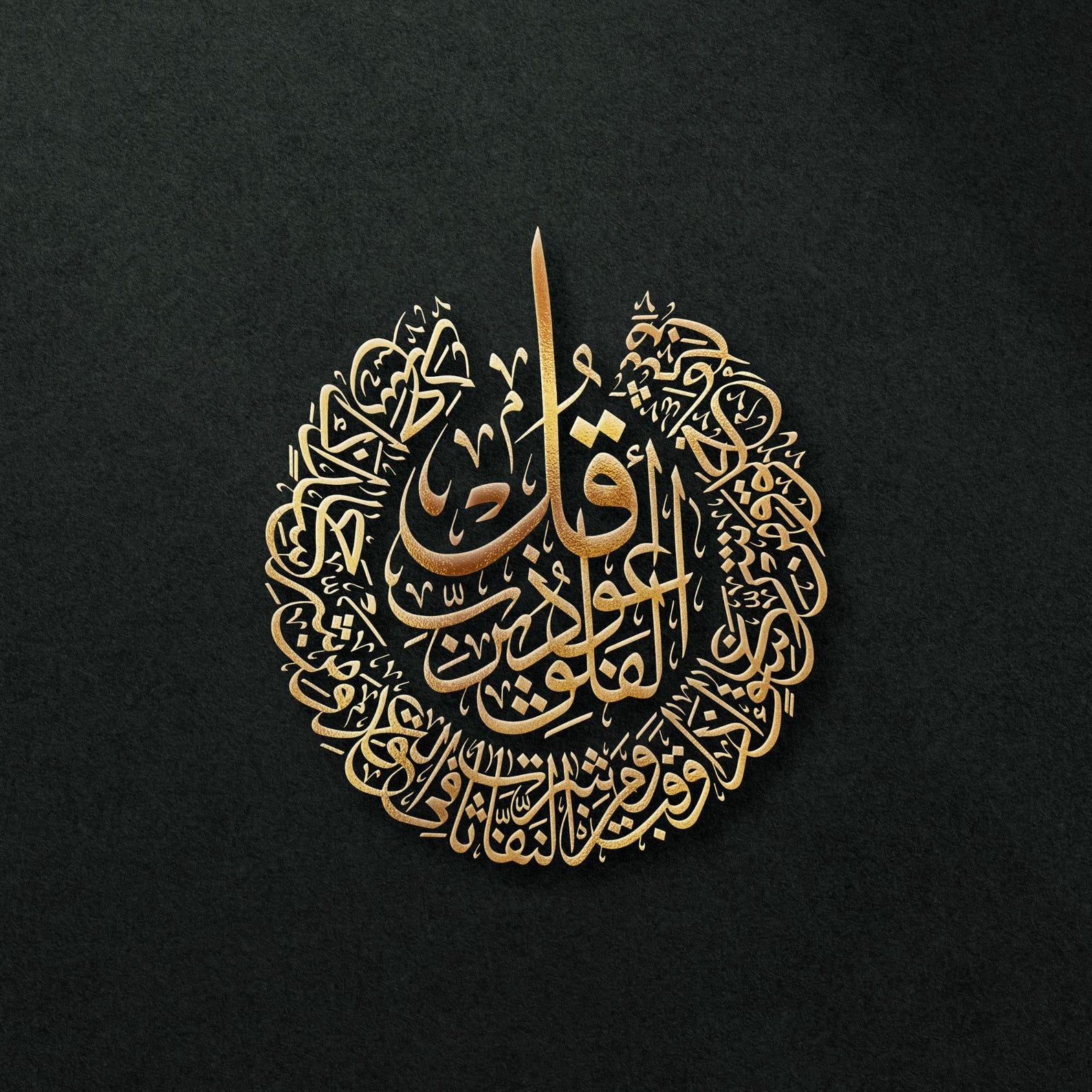 4 Qul Calligraphy Bundle Qul Islamic Calligraphy for Print Quran Surah ...