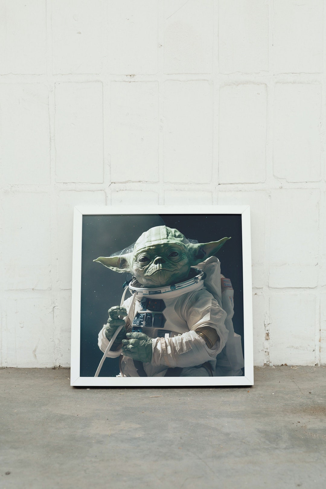 Yoda in Space Suit Art Print - Etsy
