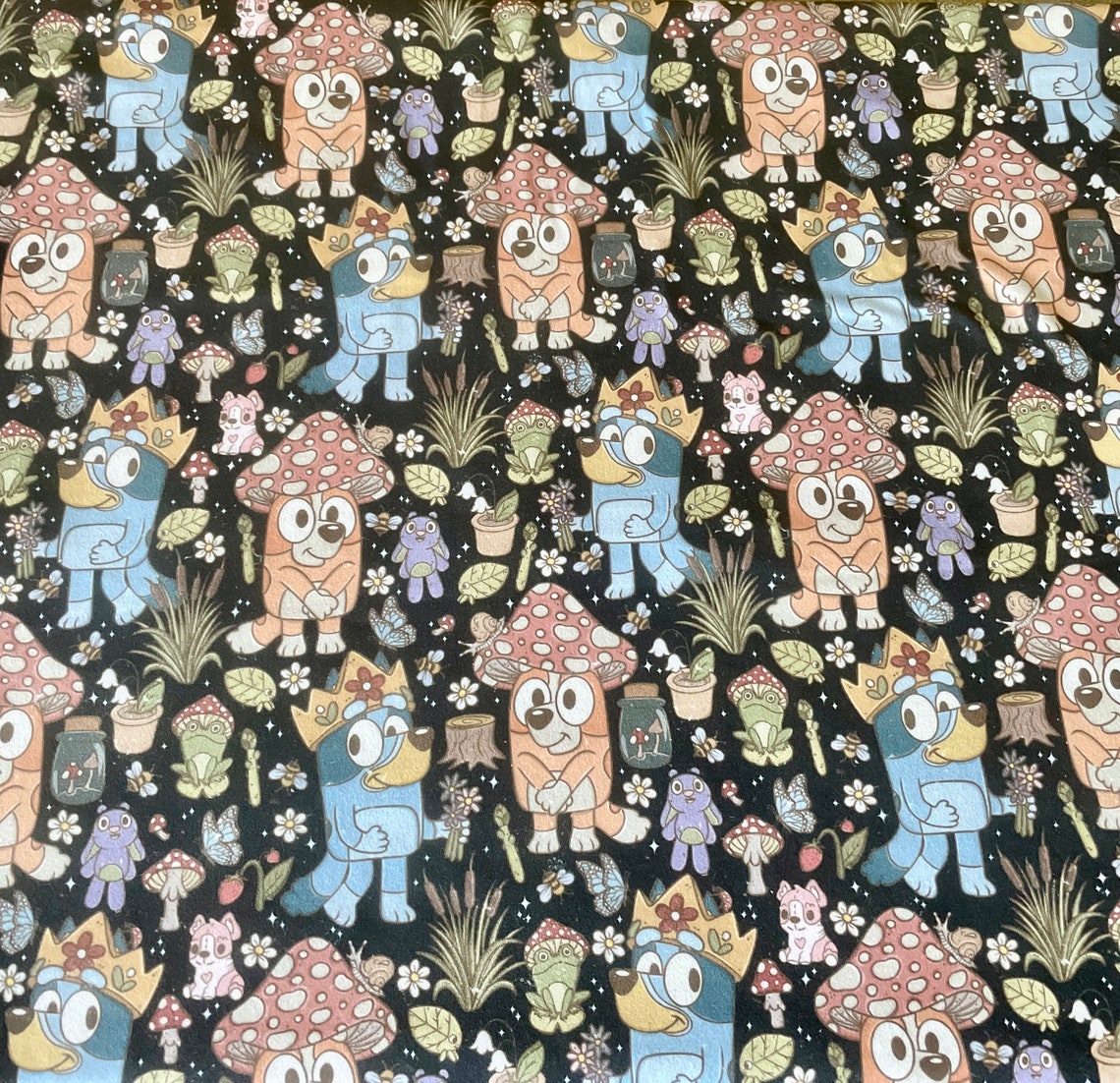 Wonderfold Wagon Canopy Bluey Cottagecore Heeler in Black Models W2 W4 ...