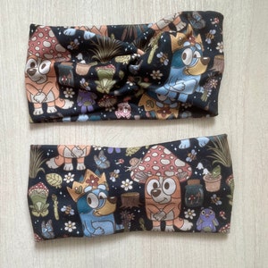 Bluey Headband Cottage Core | Bluey and Bingo Headband | Black Lilac ...