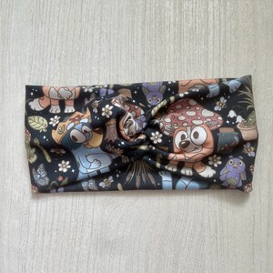 Bluey Headband Cottage Core | Bluey and Bingo Headband | Black Lilac ...