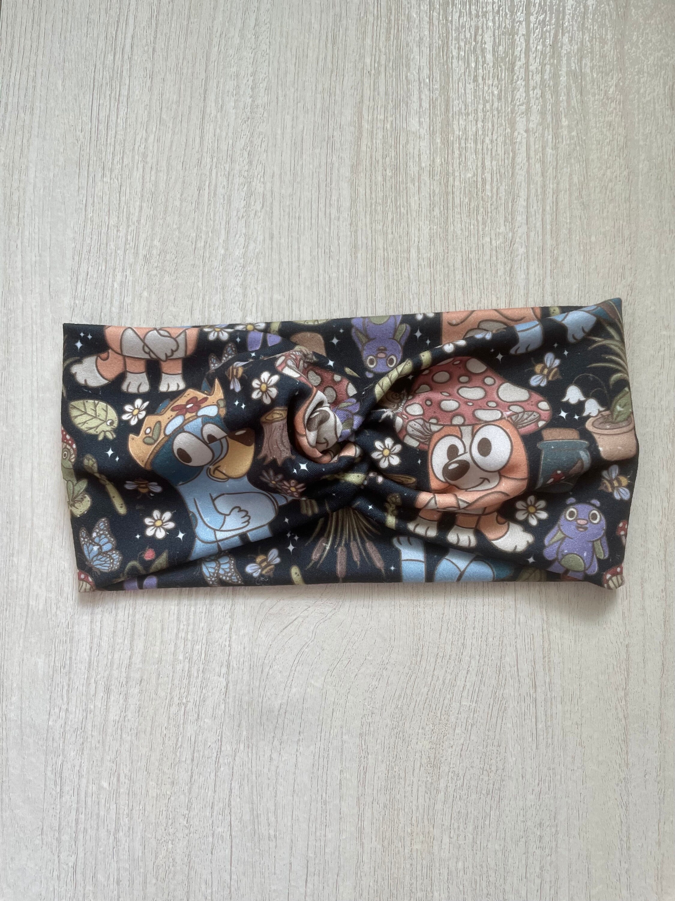 Bluey Headband Cottage Core | Bluey and Bingo Headband | Black Lilac ...
