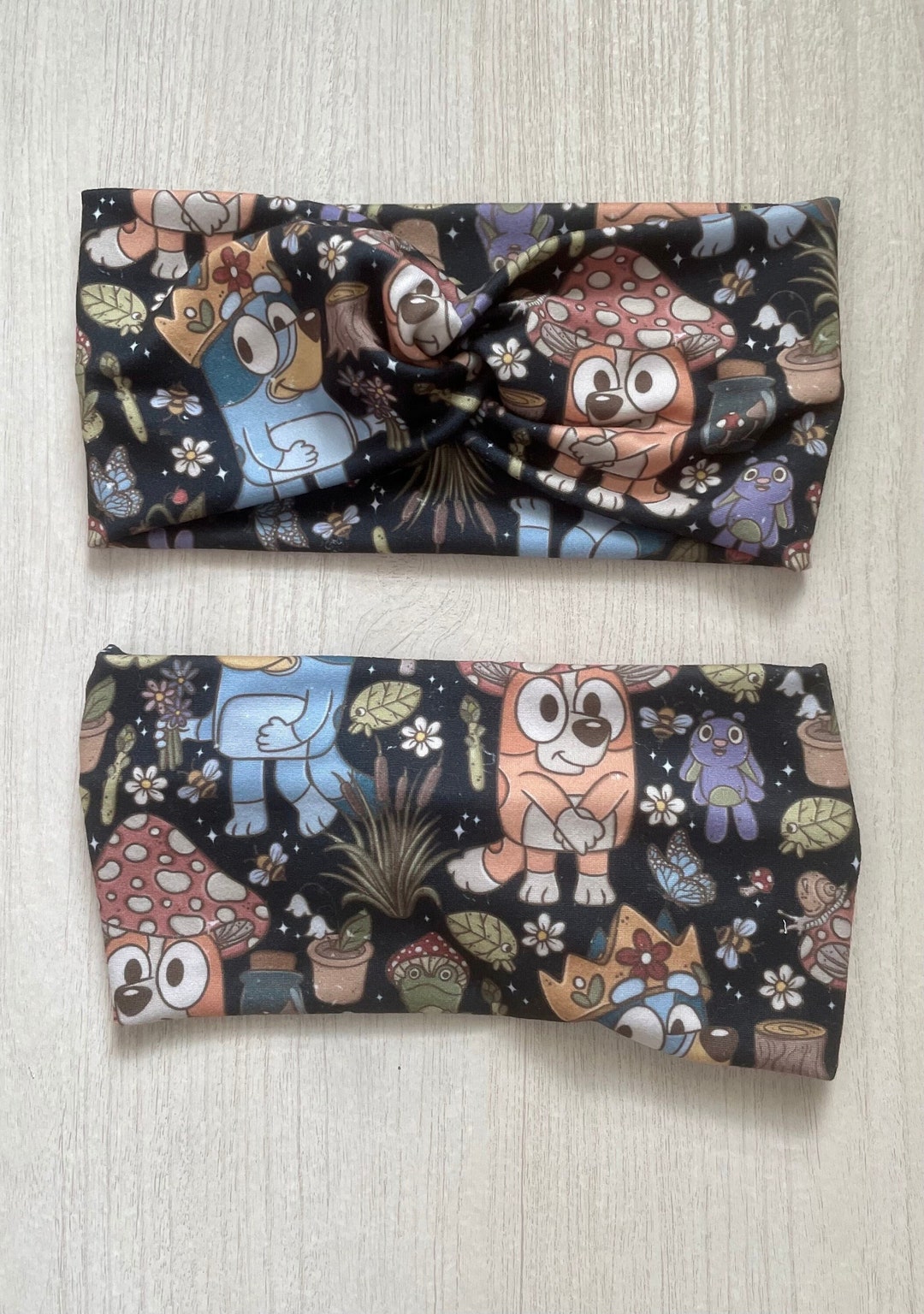 Bluey Headband Cottage Core Bluey and Bingo Headband Black - Etsy