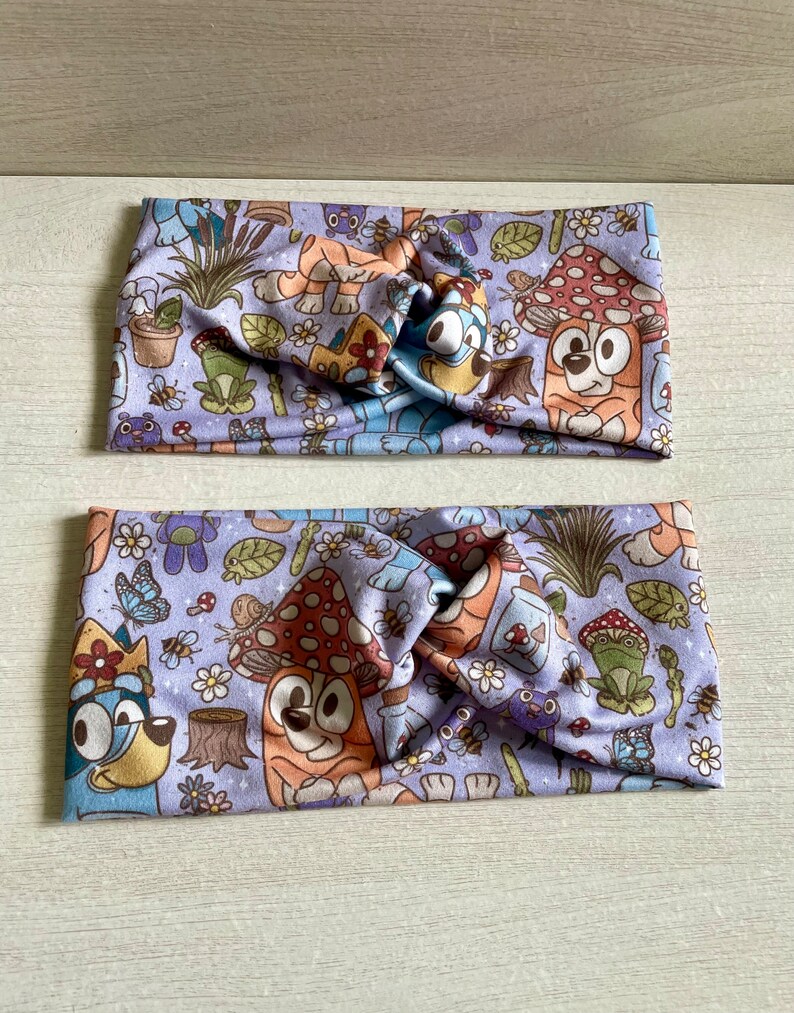 Diadema Bluey Cottage Core / Diadema Bluey y Bingo / Negro Lila Púrpura ...