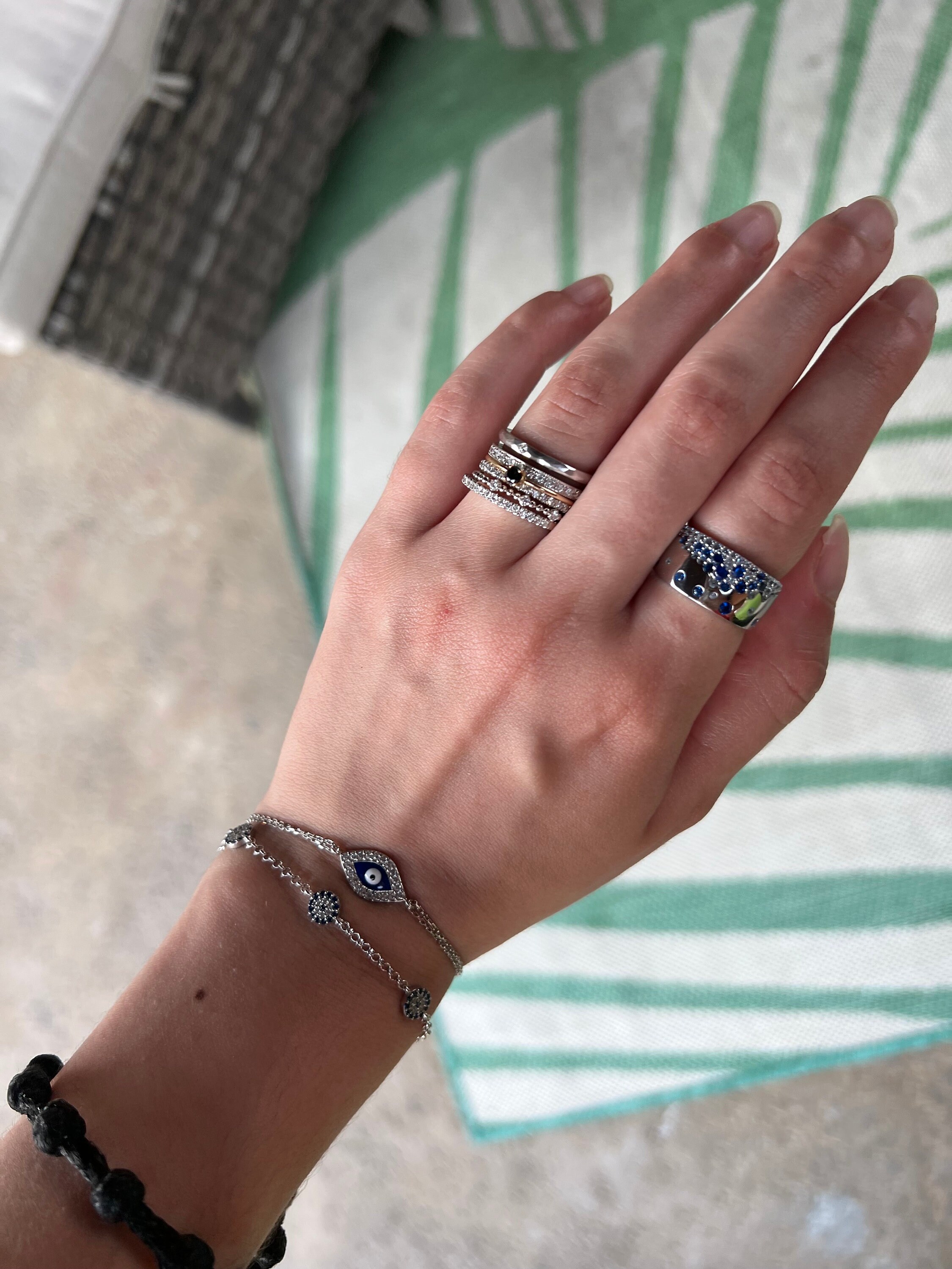 Thicker Gold Plated Cigar Band Bubble Ring Sterling Silver Affordable ...