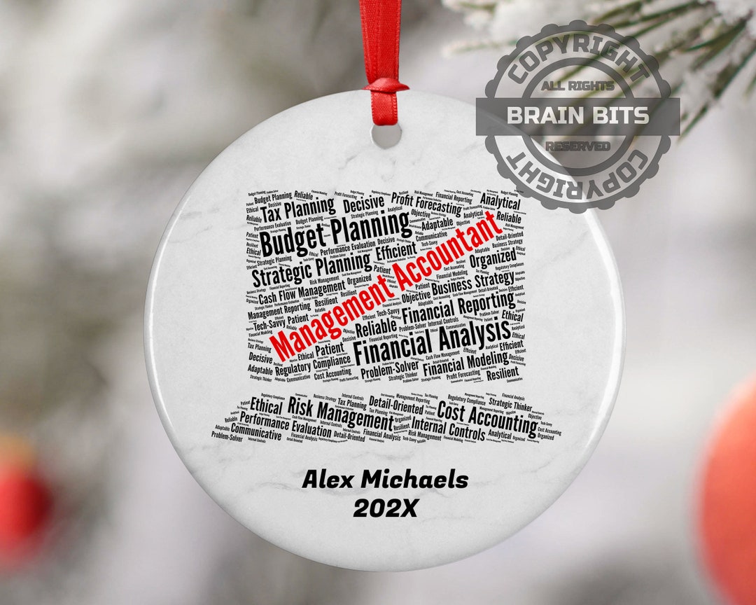 Management Accountant Personalized Christmas Ornament - Etsy