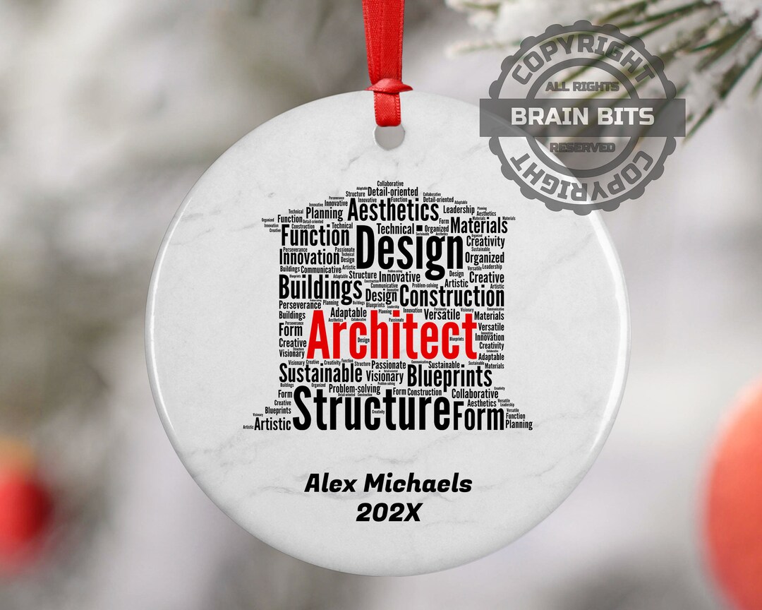 Architect Personalized Christmas Ornament - Etsy