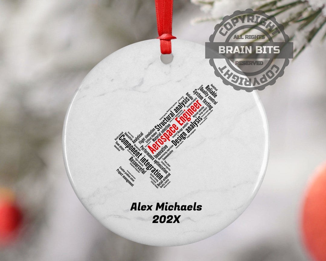 Aerospace Engineer Personalized Christmas Ornament - Etsy