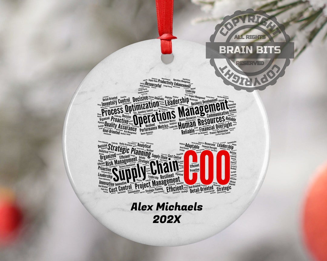 Chief Operating Officer COO Personalized Christmas Ornament - Etsy