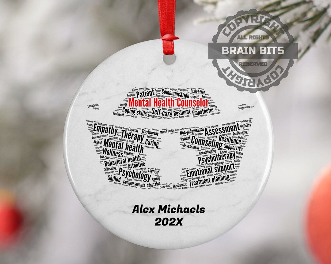 Mental Health Counselor Personalized Christmas Ornament - Etsy