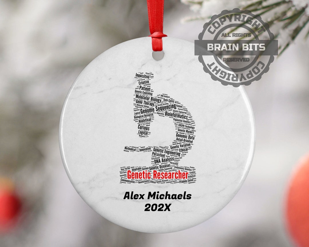 Genetic Researcher Personalized Christmas Ornament - Etsy