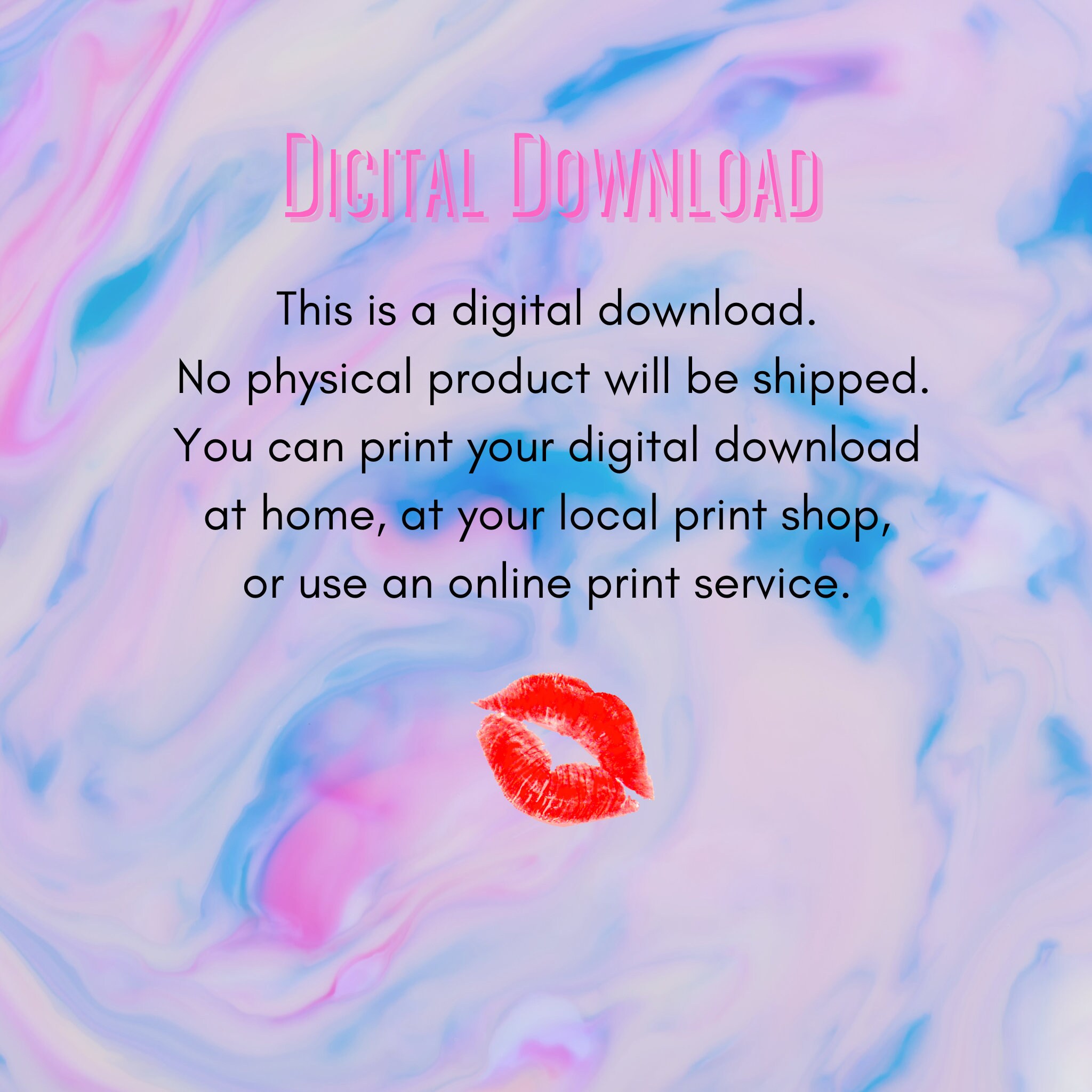 Pink African American Pin-up Girl Tropical Background, Digital Print ...