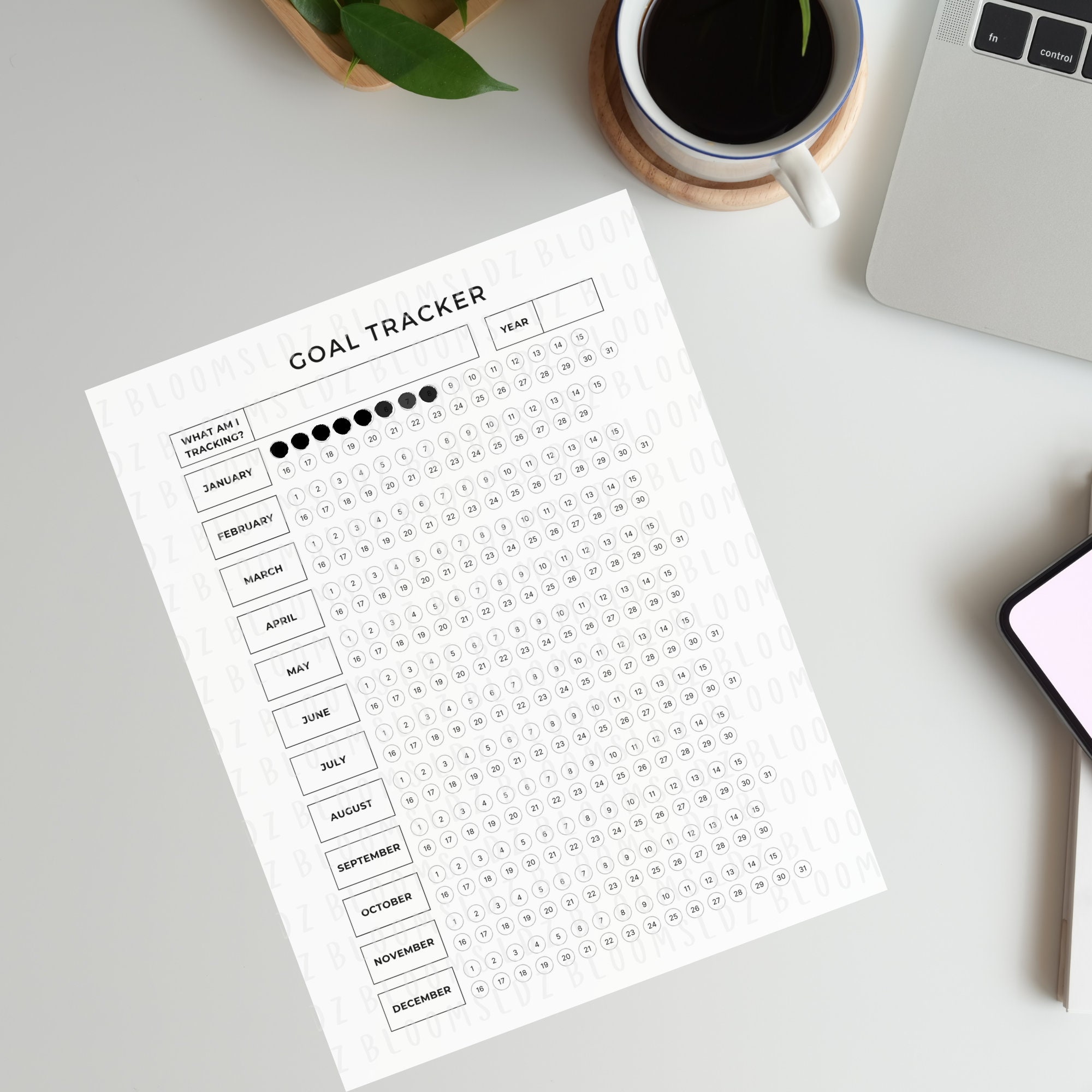 PACT Goal Setting Worksheet | Growth Planner, Goal Tracker, Printable ...