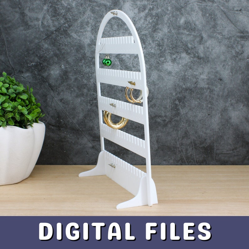 Arch Earring Holder Stand 3D Printing File STL File Earring Display ...