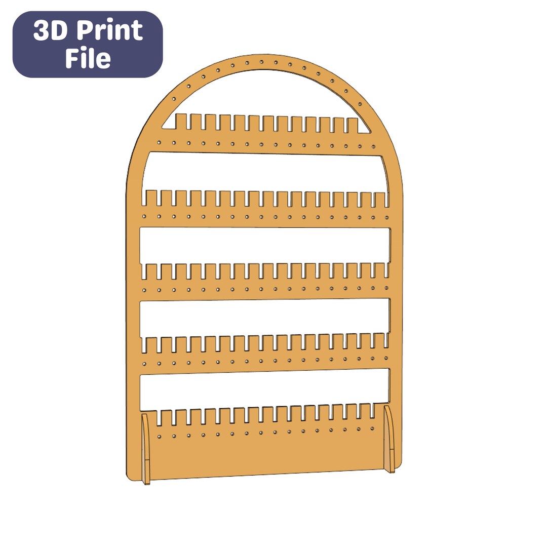 Arch Earring Holder Stand 3D Printing File STL File Earring Display ...