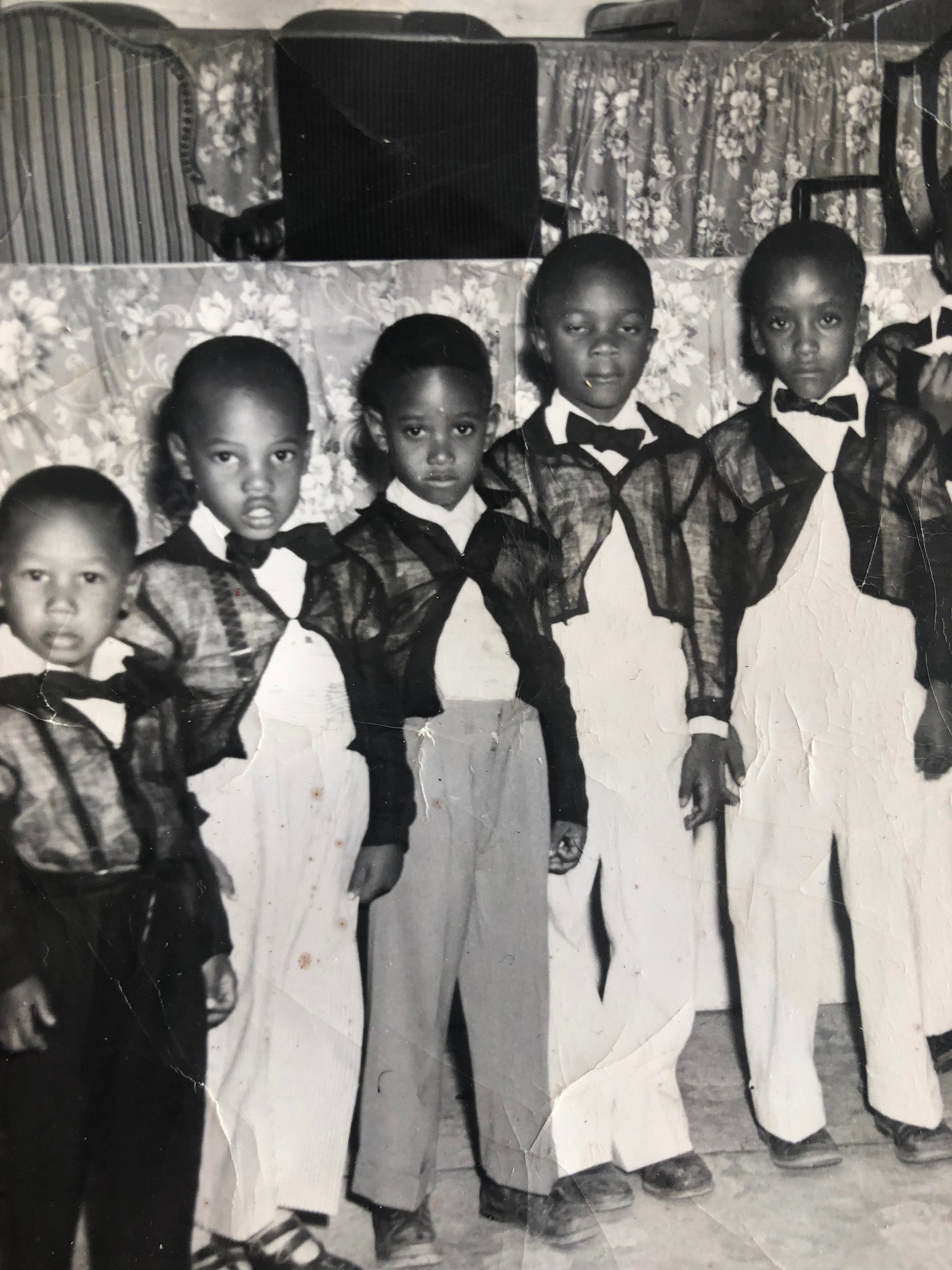 Vintage MCM Photo Original Mid Century Photo African American Children ...