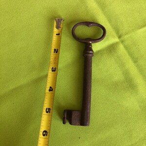 Huge Victorian Antique Door Key Heavy Metal Decor Patina - Etsy