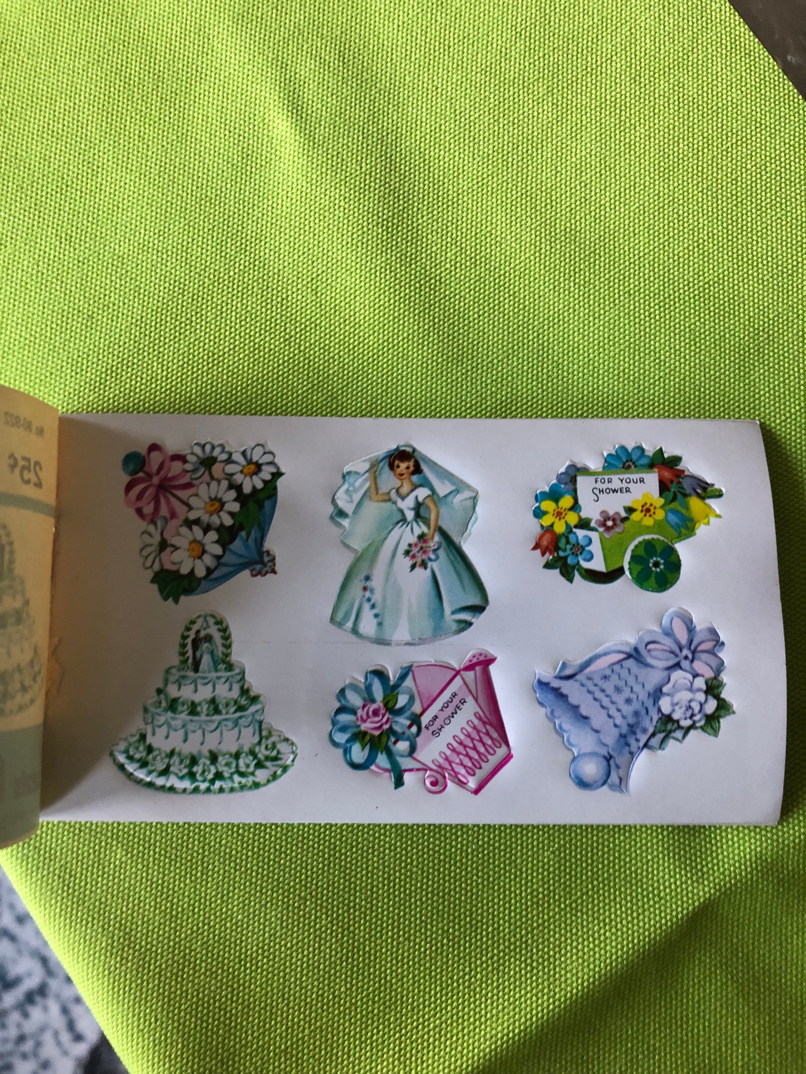 Vintage Dennison Wedding Shower Stickers Seals Crafting Scrapbooking - Etsy