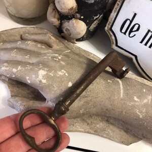 Huge Victorian Antique Door Key Heavy Metal Decor Patina - Etsy